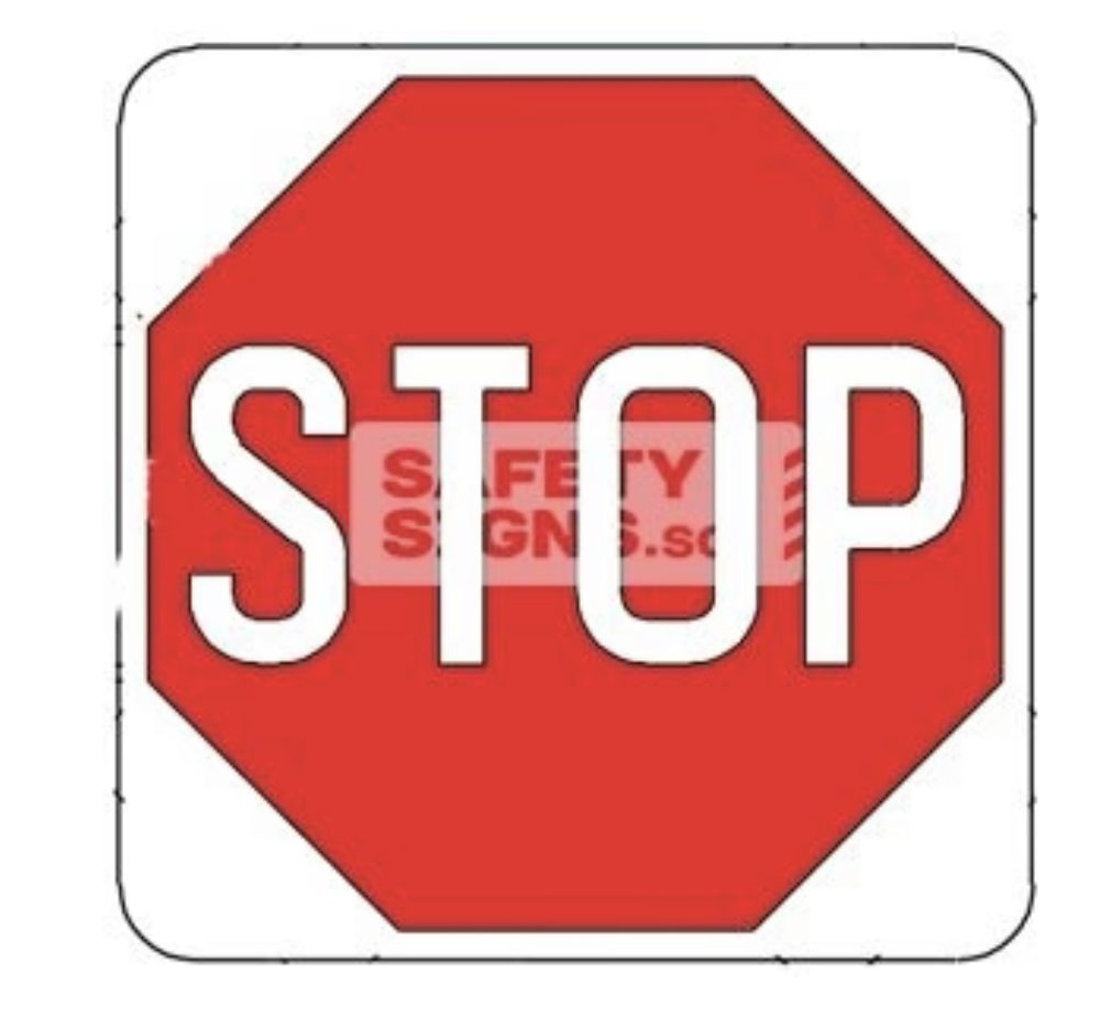 STOP ( LTA STANDARD ) – Safety Signs